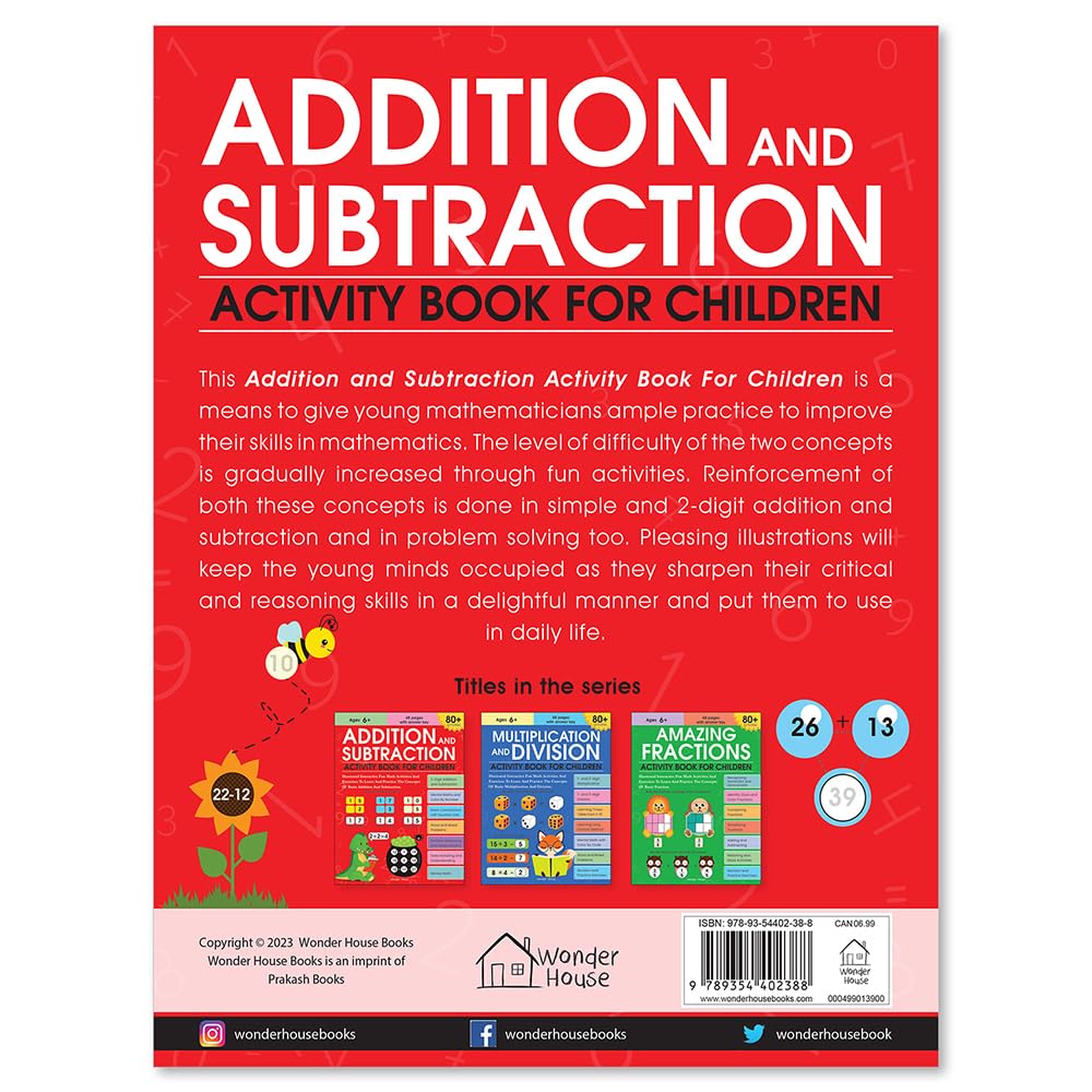 Addition and Subtraction Activity Book: 80+ Activities Inside – Pupilio