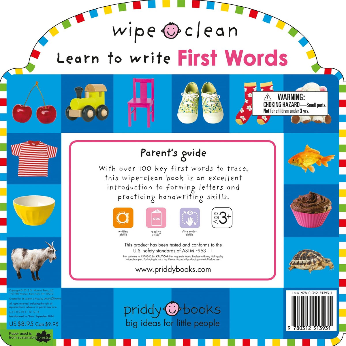 Priddy Books: Wipe-Clean Learn to Write First Words – Pupilio